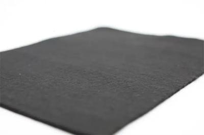 China Black Color Staple Fiber Nonwoven Polypropylene Geotextiles 155g Foundation Reinforce for sale