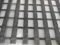 China 200-200KN/M Polyester Geogrid Woven Coated Warp Knitted Soft Soil Foundation for sale