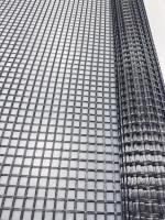 China Fiberglass Reinforcement Geogrid Coated With Elastomeric Polymer For Basal Construction for sale