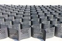 China Gravelly Soils Sandy Area Honeycomb Textured HDPE Geocell 100-330 mm Slope Protection Road Construction for sale