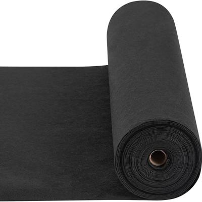 China Black White Pure Polyester PET Nonwoven Geotextile Stabilization Reinforce Road Embankments Soft Soils for sale