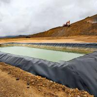 China 20Mil HDPE Geomembrane Lining Corrosion Resistant For Fish / Shrimp Ponds for sale