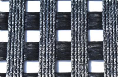 China Two Way Soft Soil Reinforce Polyester Geogrid For Road Base Expressway Highway Construction for sale