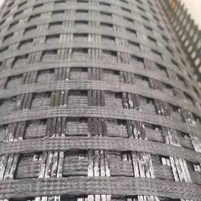 China PVC Or SBR Coated UX Reinforced Polyester Geogrid Steep Slopes Reinforcement for sale