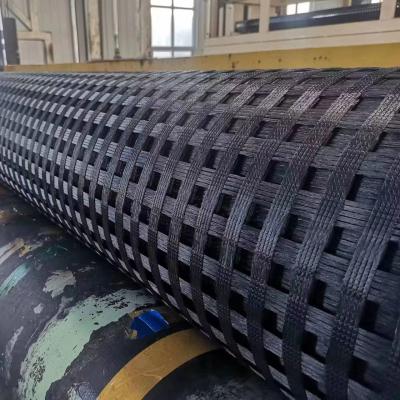 China Two-Way Polyester Geogrid Pet Geogrid For Landslides Repair or Embankments Stabilization for sale
