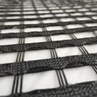 China Ultra High Strength 200-30 KN/M Uniaxial Polyester Geogrid One Direction Reinforce Embankment for sale