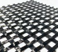 China 50.8x50.8mm Grid Mesh Size 200-30 KN/M Uniaxial Polyester Geogrid Reinforcement of weak ground For Transportation for sale