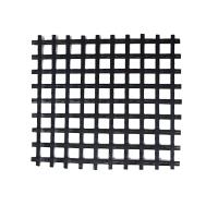 China High Tensile Strength At 2%  5% Strain Flexibility 200-50KN/M Knitted PET Geogrid Steep Slope Reinforcement for sale