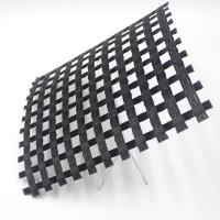 China Aperture Size 50.8mm  UV Resistance 200-50KN/M  Polyester Geogrid  Reinforce Foundation Soil Earthworks  Dams for sale