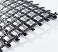 China Aperture Size 50.8mm  UV Resistance 200-50KN/M  Polyester Geogrid  Reinforce Foundation Soil Earthworks  Dams for sale