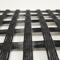 China PH Chemical Protection UV Resistance Coated PVC Polyester Geogrid Reinforced Soil Retaining MSE Walls for sale