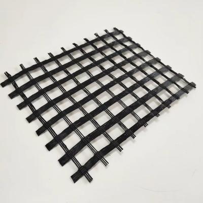 China Uniaxial Biaxial Grid Aperture Size 50.8mm Coated Sbr Reinforcement Polyester Geogrid Road Paving Weak Ground for sale