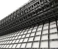 China Carboxyl End Group Woven Coated Low Creep Knitted BX PET Polyester Geogrid Reinforce RoadBed Soft Soil Layer for sale