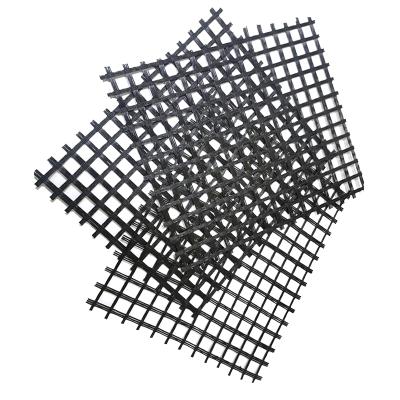 China High Tensile Strength UV Resistance Roll 3.95x100M Uniaxial Woven Polyester Geogrid Reinforced Steep Slope for sale
