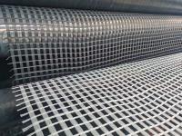 China Factory Price Long Term Design  SBR Or PVC Coated  Polyester Biaxial Geogrid Parking Lots Construction Platforms for sale