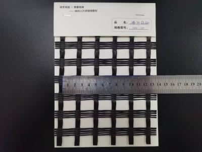 China ASTM D 6637 Grid Mesh 25.4mm Tensile Strength 100KN/M  Fiberglass Geogrid Reinforcing Asphalt Pavements for sale