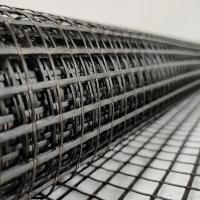 China ASTM D 6637 Grid Mesh 25.4mm Tensile Strength 100KN/M  Fiberglass Geogrid Reinforcing Asphalt Pavements for sale