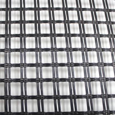China Coated Bitumen Elongation ≤3%  Reinforcement Fiberglass Geogrid 120 120 Prevent Cracking Asphalt Driveway for sale