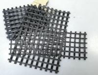 China Elongation less than or equal to 13 percent woven polyester geogrid offering long term stability resistance to creep ideal for soil reinforcement applications for sale