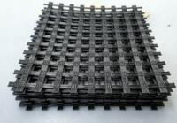 China Road Maintenance And Repair Black Woven Polyester Geogrid Material For Soil Reinforcement And Pavement Structural Integrity for sale