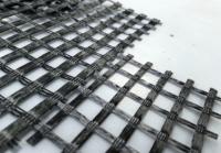 China PVC Coated Polyester Geogrid Black Mesh Size 50.8x50.8 Perfect for Erosion Control and Foundation Stabilization Projects for sale