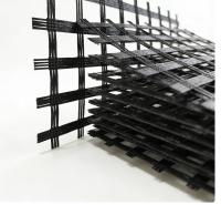China 12.7x12.7mm Open Grid Fiberglass Geogrid High Tensile Low Elongation Mesh Used in Road Construction and Earth Retaining Systems for sale