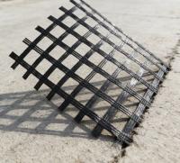 China Mesh Size 12.7x12.7 Bitumen Coated Grid Mesh Width 1m to 6m Strong Flexible Reinforcement Mesh for Concrete and Asphalt Surface Protection for sale