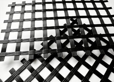 China Roll Length 50m to 100m Fiberglass Geogrid Featuring Strength 30 to 200knm and Width 1m to 6m for Subgrade Stabilization for sale