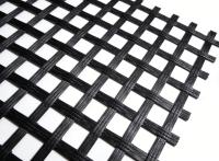 China High Temperature Resistant Anti-Cracking 100-100 KN/M Glassgrid  Bitumen Coating Reinforced Asphalt Pavement for sale
