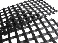 China High Temperature Resistant Anti-Cracking 100-100 KN/M Glassgrid  Bitumen Coating Reinforced Asphalt Pavement for sale
