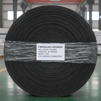 China Roll Length 50m to 100m Fiberglass Geogrid Featuring Strength 30 to 200knm and Width 1m to 6m for Subgrade Stabilization for sale