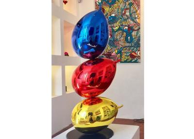 China Fiberglass Balloon Sculpture 120cm Height with Multi-Color Finish for Outdoor Home Decor and Landscape Design for sale
