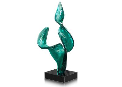China Abstract Transparent Resin Fire Sculpture 150cm Outdoor Garden Art Decoration for sale
