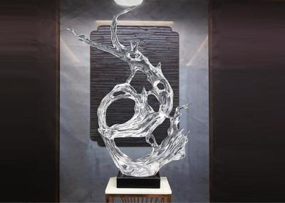 China Transparent Resin Abstract Sculpture 100cm H for Indoor Outdoor Art Decoration for sale