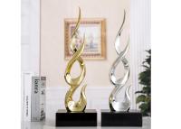 China Nano Plating Gold Silver Fiberglass Sculpture 100cm Height for Hotel Home Decoration for sale