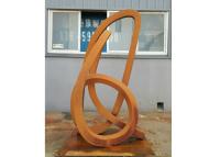 China Modern Corten Steel Abstract Garden Sculpture Outdoor Metal Art Custom Size for sale