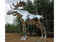 China Mirror Stainless Steel Horse Sculpture 150cm for Garden Plaza Decoration for sale