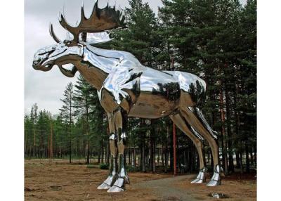 China Mirror Stainless Steel Horse Sculpture 150cm for Garden Plaza Decoration for sale