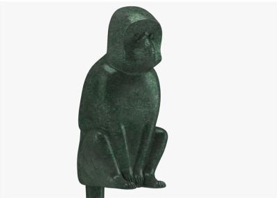 China Life Size Metal Casting Bronze Statue Sitting Monkey Sculpture for sale