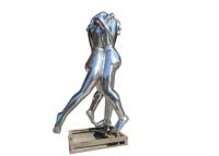 China Modern Art Forged Stainless Steel Hand Sculpture Mirror Polished Custom Size for sale