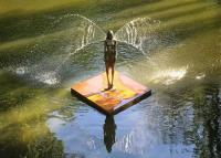 China Outdoor Bronze Ballet Water Fountain 180cm Height Antique Finish for sale