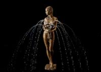 China Outdoor Bronze Ballerina Water Fountain 180cm Antique Garden Sculpture for sale