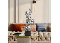 China Polished Stainless Steel Balls Sculpture 150 cm Height for Garden Home Decoration for sale