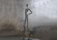 China Contemporary Bronze Female Mannequin Statue 180cm Antique Finish Outdoor Decorative Sculpture for sale