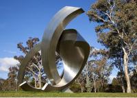 China Garden Large Modern Abstract Stainless Steel Decorative Sculpture for sale