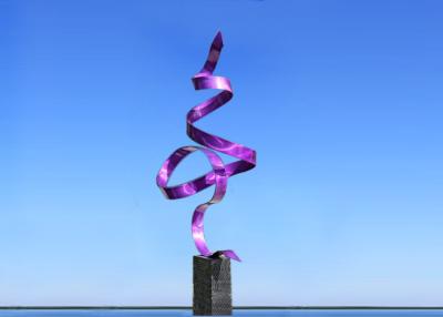 China Anti Corrosion Painted Metal Sculpture Abstract Design 200cm Height Stainless Steel 316L for sale