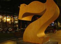 China Professional Number 7 Corten Steel Sculpture Without Base 180cm Height for sale