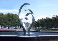 China Contemporary Stainless Steel Water Feature 200-350cm Height with 10m Cable for Park Decoration for sale
