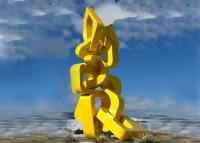 China Large Modern Abstract Stainless Steel 316 Urban Sculpture 3.5m for Landscape Harmony Towers for sale