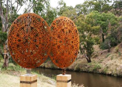 China Corten Steel Pendant Sculpture Corrosion Stability Custom Size 3m for sale